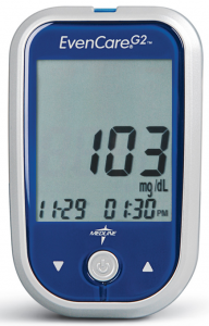 Evencare G2 Glucometer Hi/Low control solution, 1 each - Clinical 1