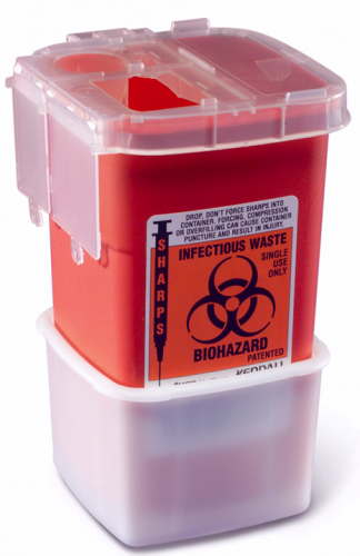 Phlebotomy Sharps Containers, 1QT - Clinical 1